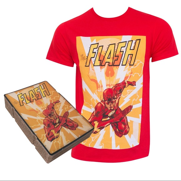Bioworld | Shirts | Bioworld Dc The Flash Comic Gift Boxed Tshirt New ...